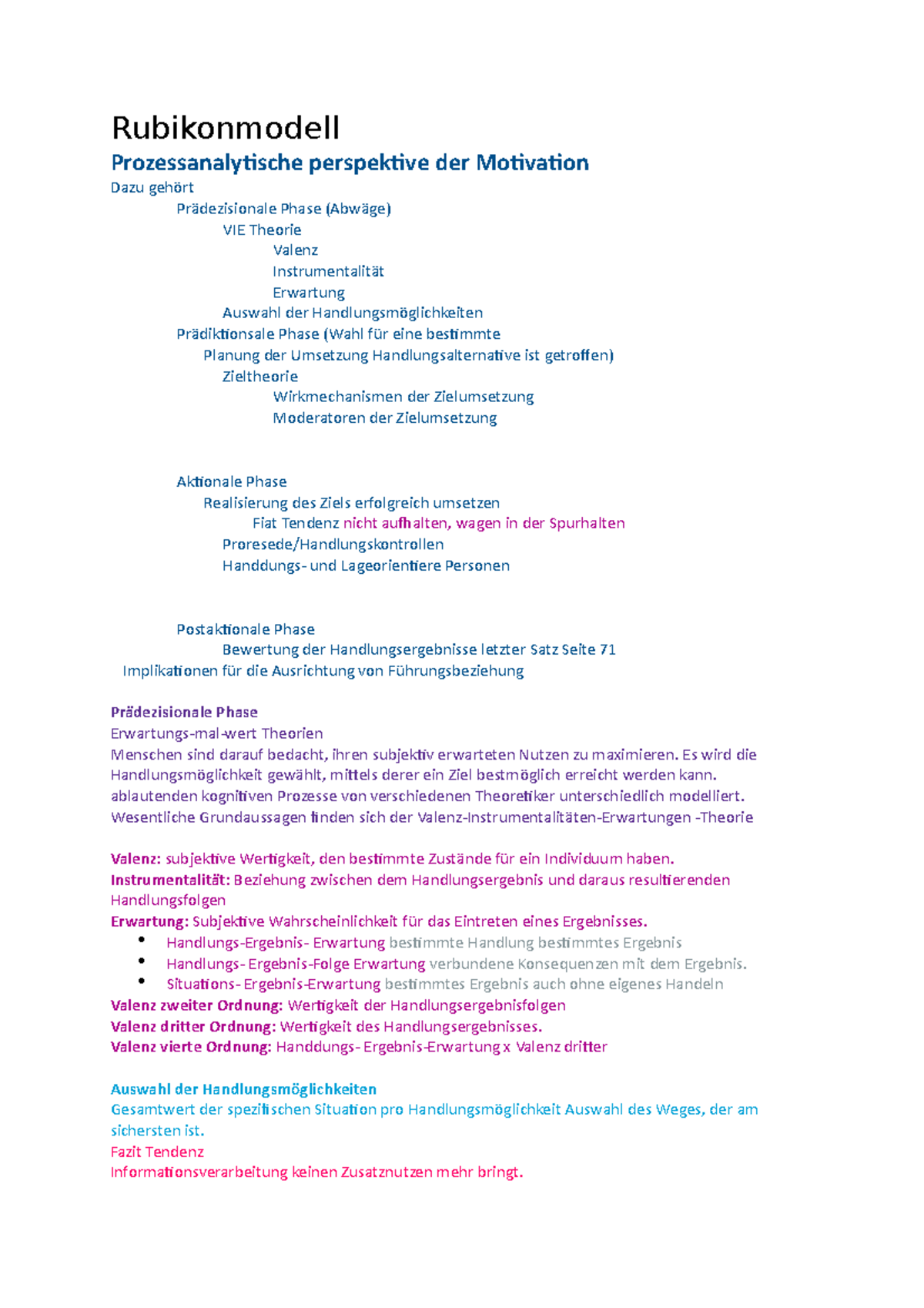 Rubikonmodell - Rubikonmodell Prozessanalytische perspektive der ...