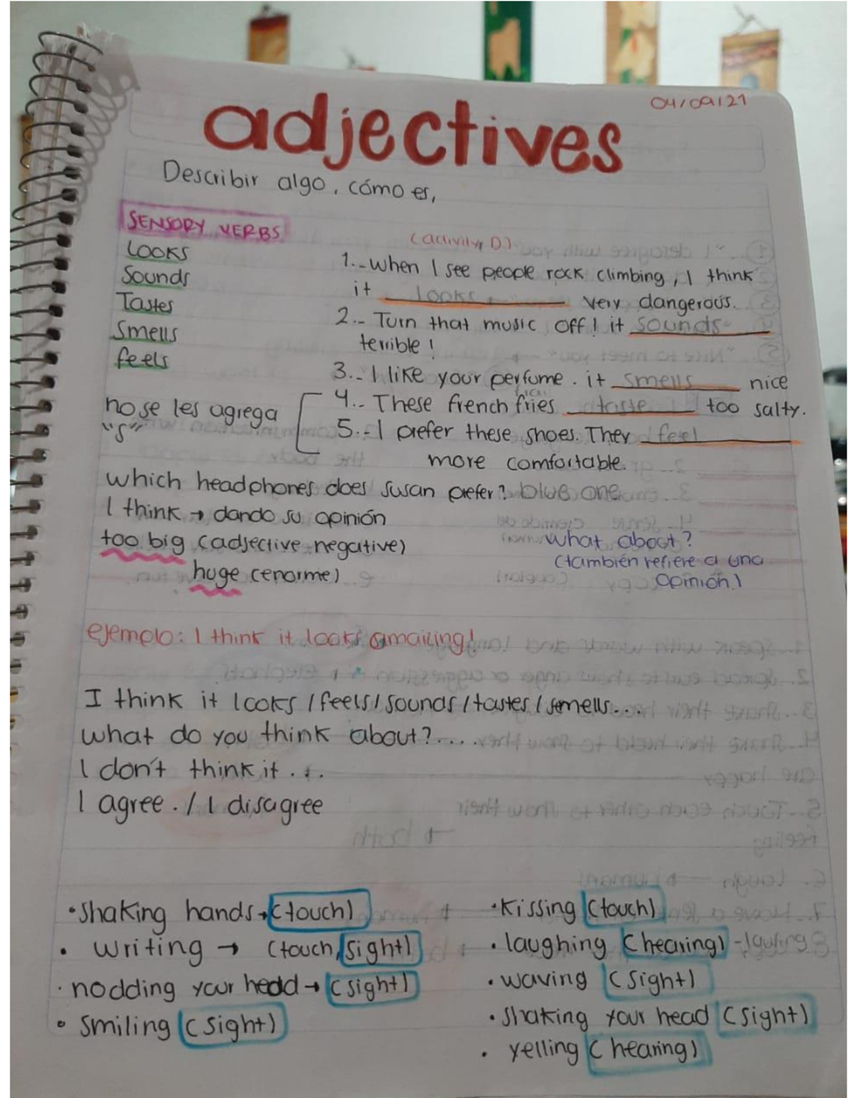 ( Classwork 04-09-21) - homework class 1 - ingles - Studocu