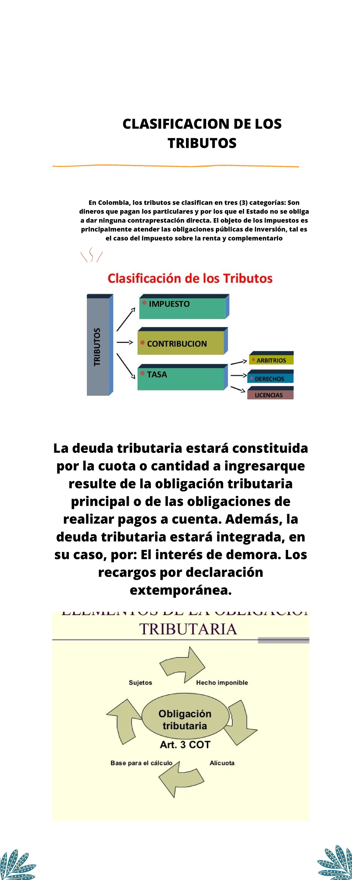 Legislacion Tributaria Infografia - La deuda tributaria estará ...