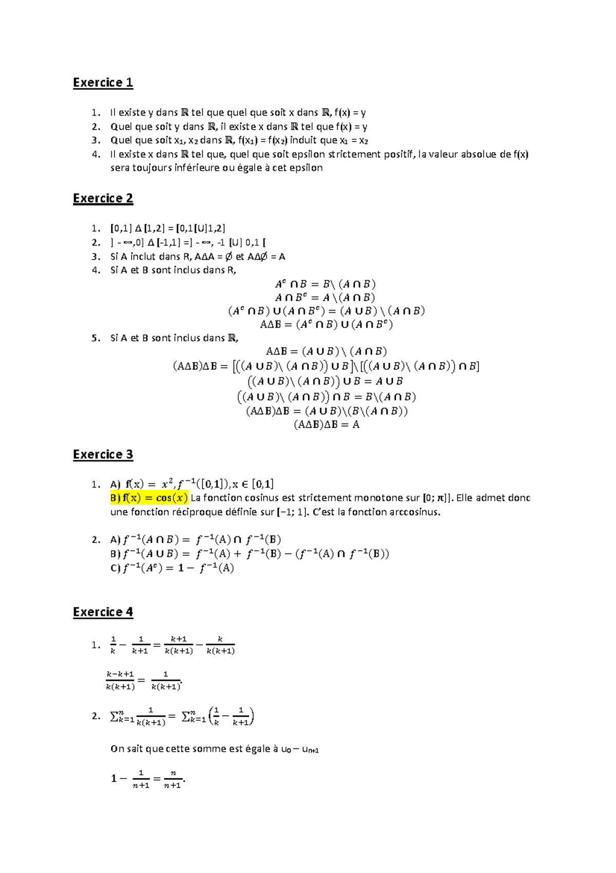 Corrigé - Warning: TT: undefined function: 32 Warning: TT: undefined function: 32 Exercice 1 Il ...
