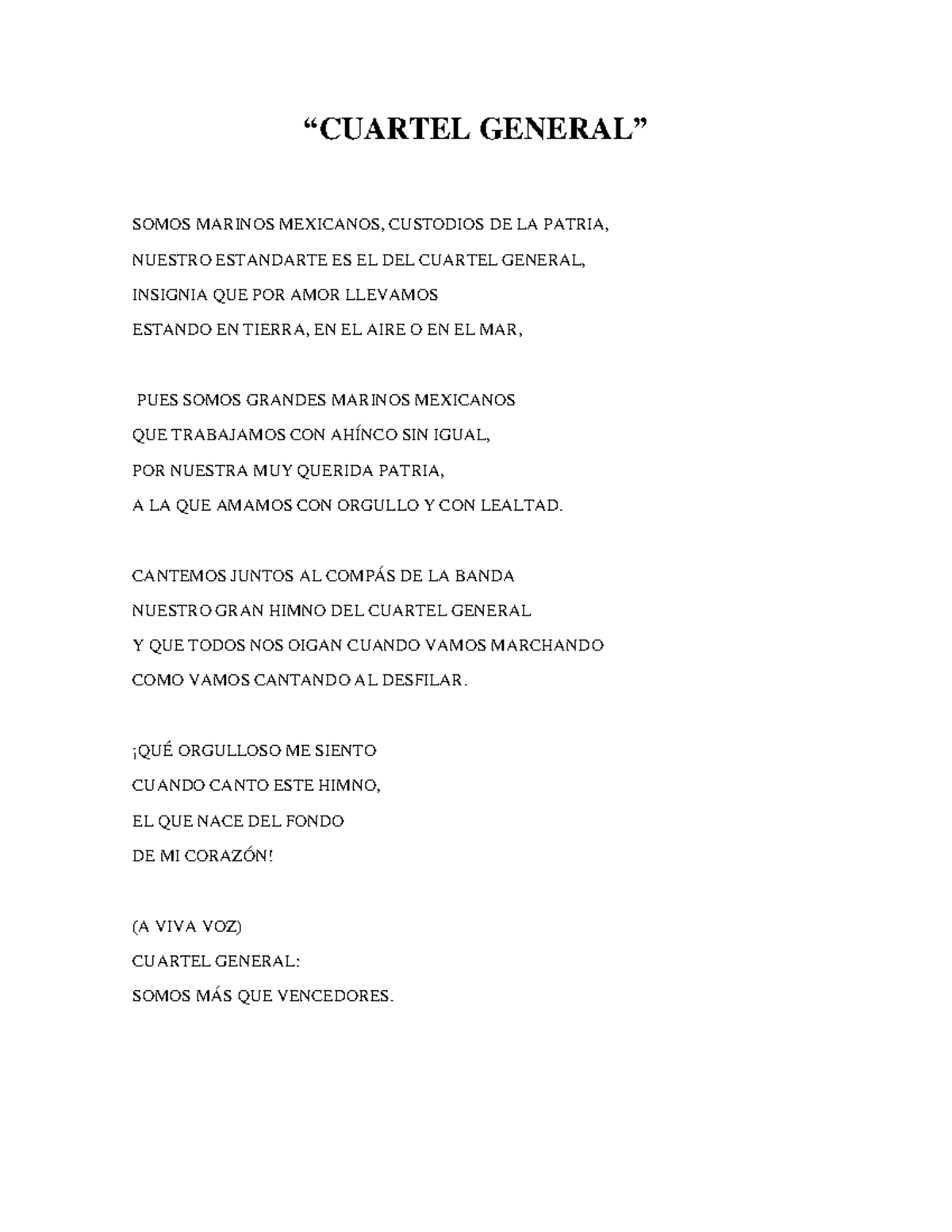01. Cuartel General - “CUARTEL GENERAL” SOMOS MARINOS MEXICANOS ...