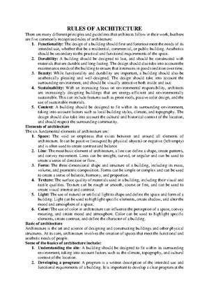 History OF Architecture IV - HISTORY OF ARCHITECTURE IV As an AI ...