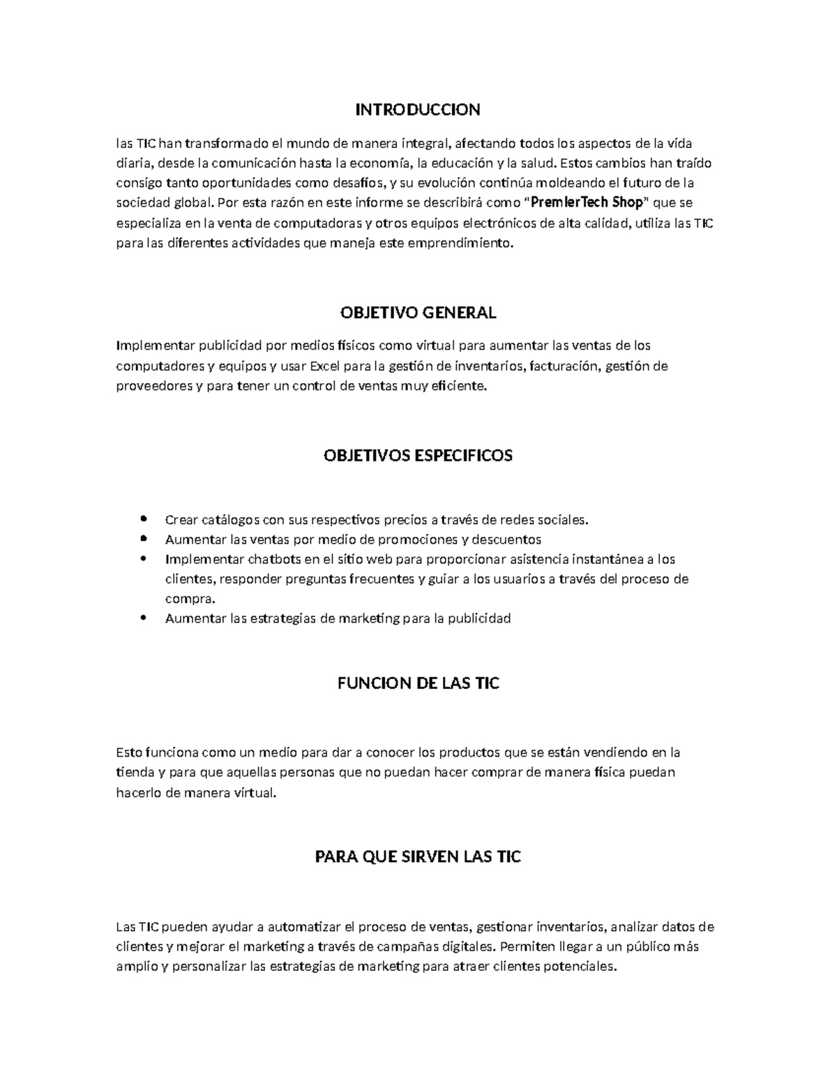 Proyecto de tic - INTRODUCCION las TIC han transformado el mundo de ...