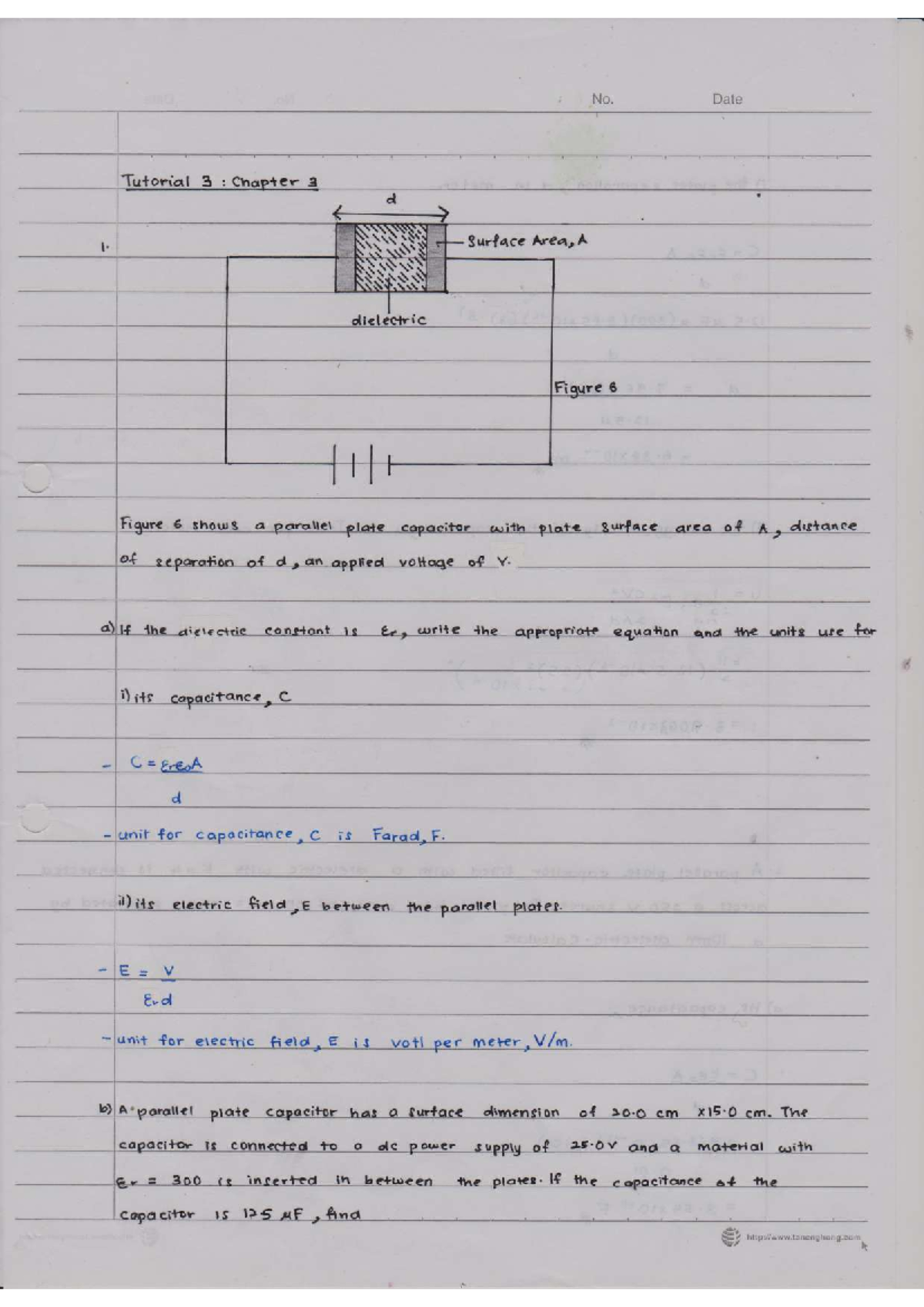 Tutorial 3 for the subject PHY150 - Electric and Magnetism - Studocu