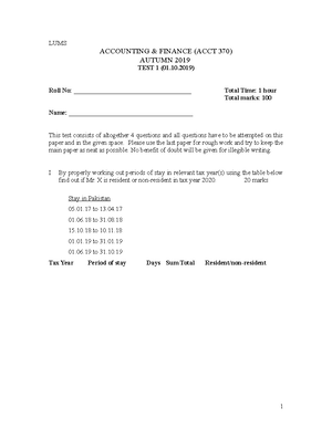 ACCT-370 Autumn- 2022 R - Huzaima Bukhari - ACCT-370– Applied Taxation ...