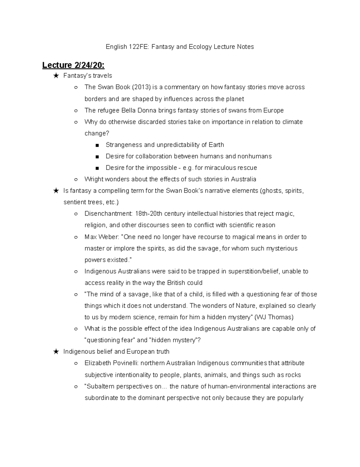 L. 2 24 - Lecture notes from English, Fantasy and Ecology - English ...