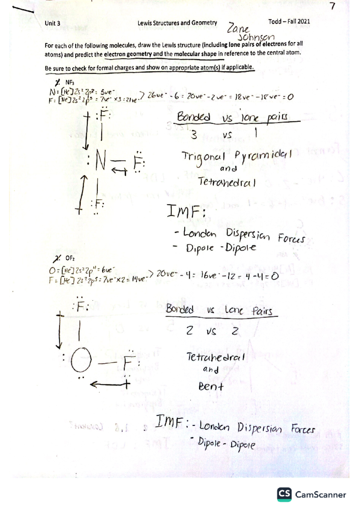 Lewis Structures and Geometry WS - Chm 111 - Studocu