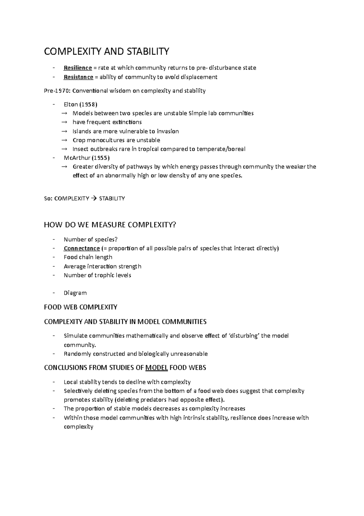 6. Complexity - Stability - Stirling - Studocu