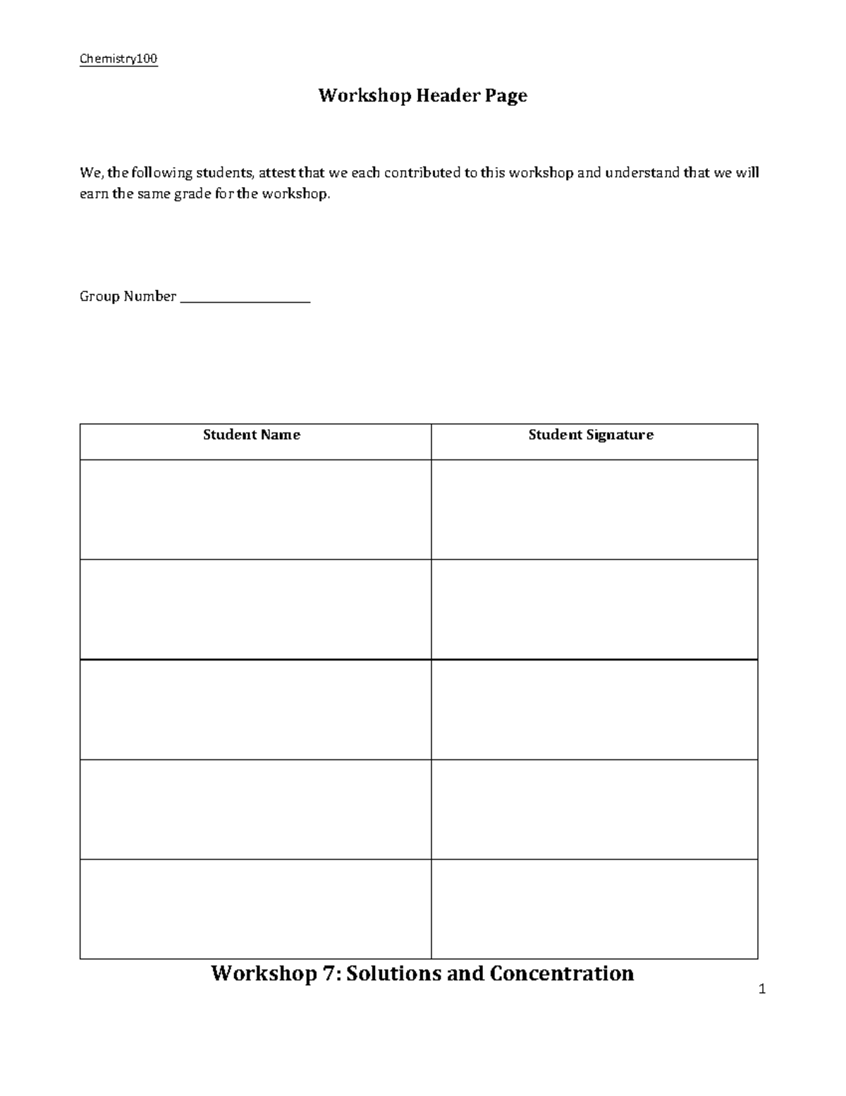 Worksheet #7 - Workshop Header Page - Studocu