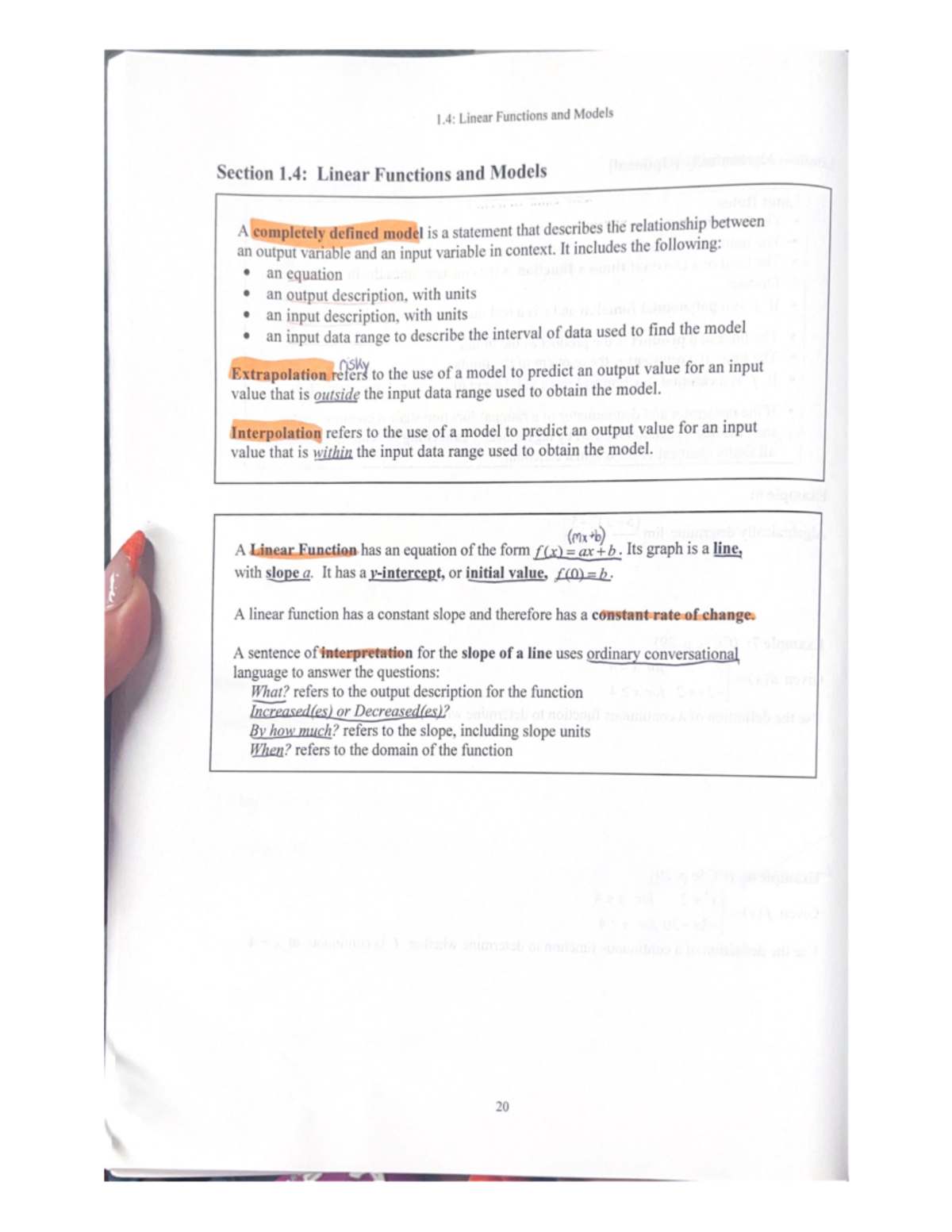 1.4 lecture check - MATH1020 - Clemson - Studocu