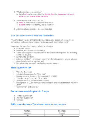 Chapter 3 succession summary - TOPIC 3- TESTATE SUCCESSION: GENERAL ...