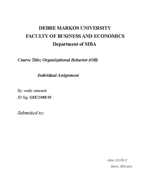 Group - summary question - RIFT VALLEY UNIVERSITY HARAR CAMPUS COLLEGE ...