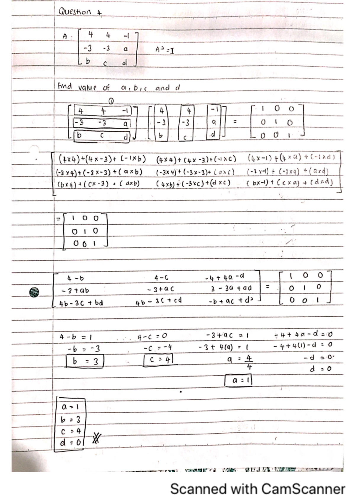 Tutorial Q4 MAT538 (matrices) - applied mathematic - Studocu
