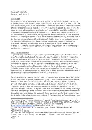 Seminar 1 harm principle - John Stuart Mill' Harm Principle (Pt ...