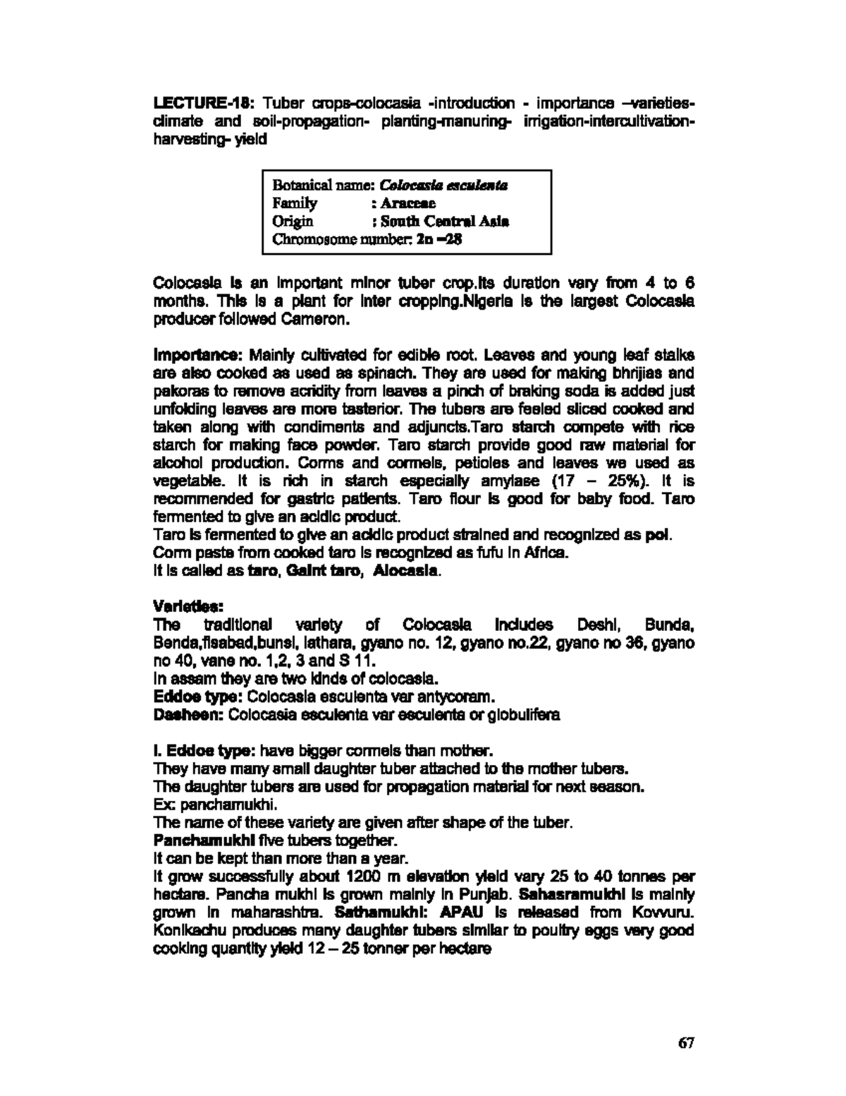 Horti Lecture 18 - horticulture - Studocu