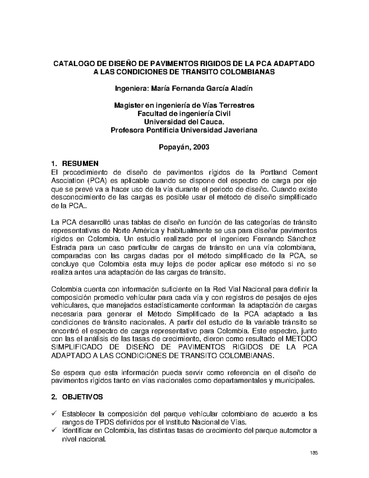 Diseño DE Pavimentos Rigidos DE LA PCA - CATALOGO DE DISEÑO DE ...