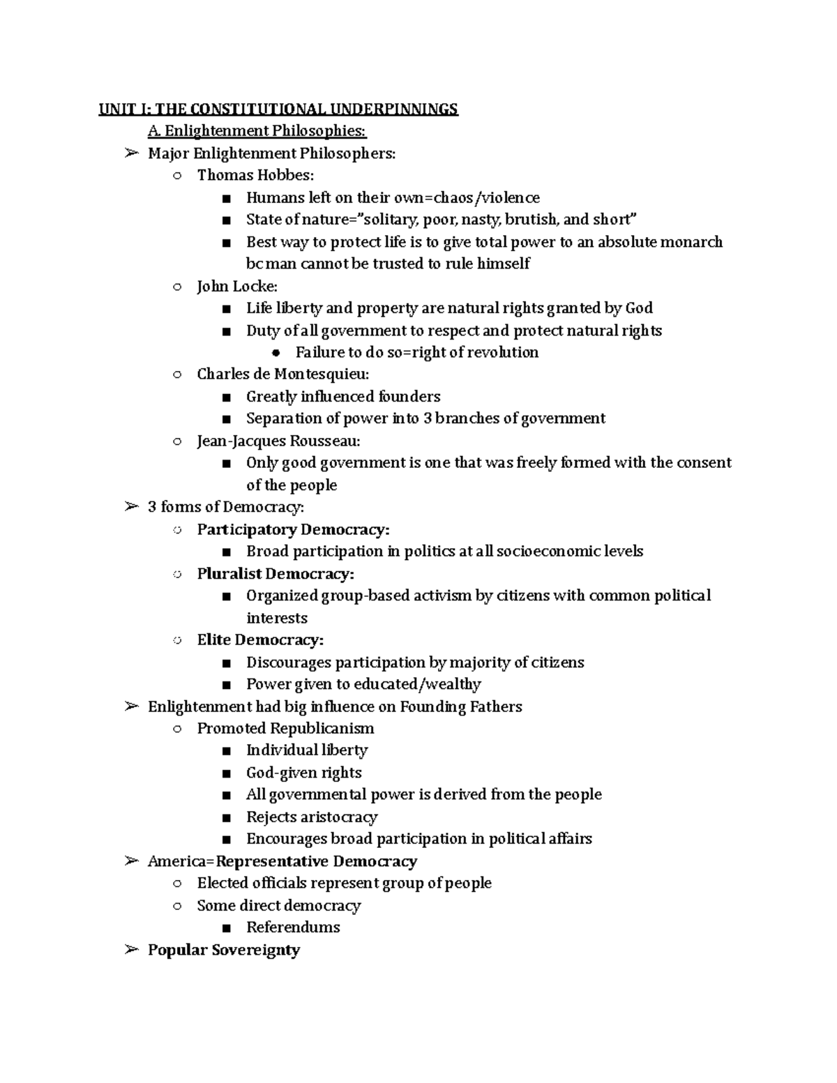 UNIT I THE Constitutional Underpinnings - UNIT I: THE CONSTITUTIONAL ...