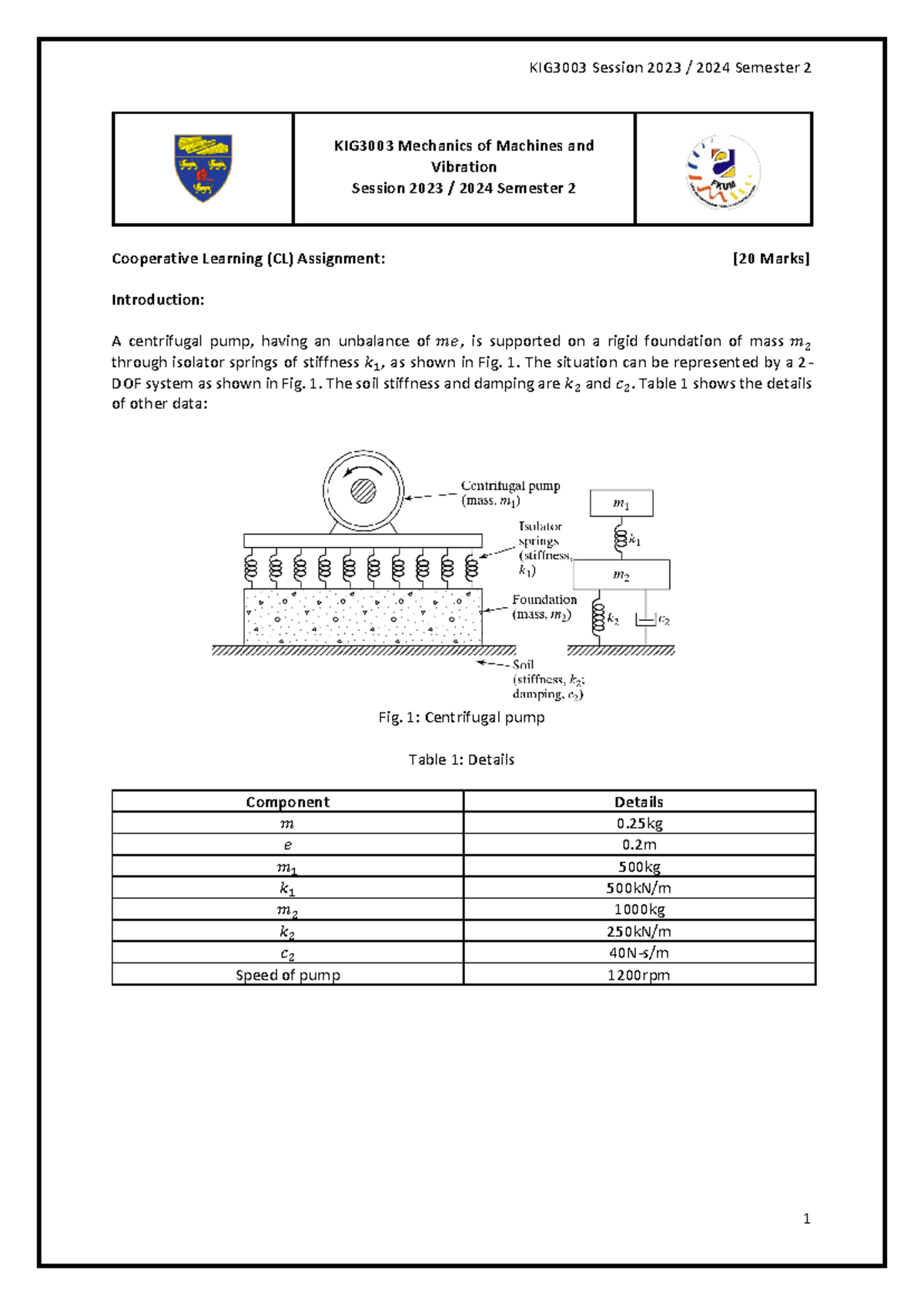 KIG3003 2324 S2 CL assignment question - KIG 3 003 Session 202 3 / 2024 Semester 2 1 KIG 3003 ...