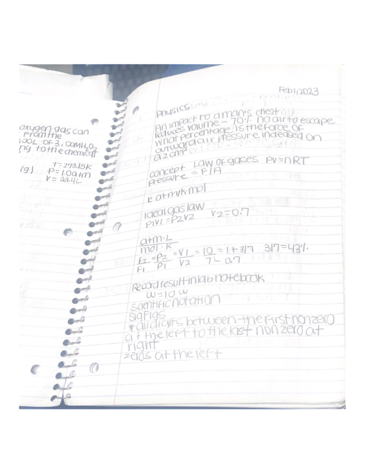 Pressure Notes Physics 2 1302 Studocu