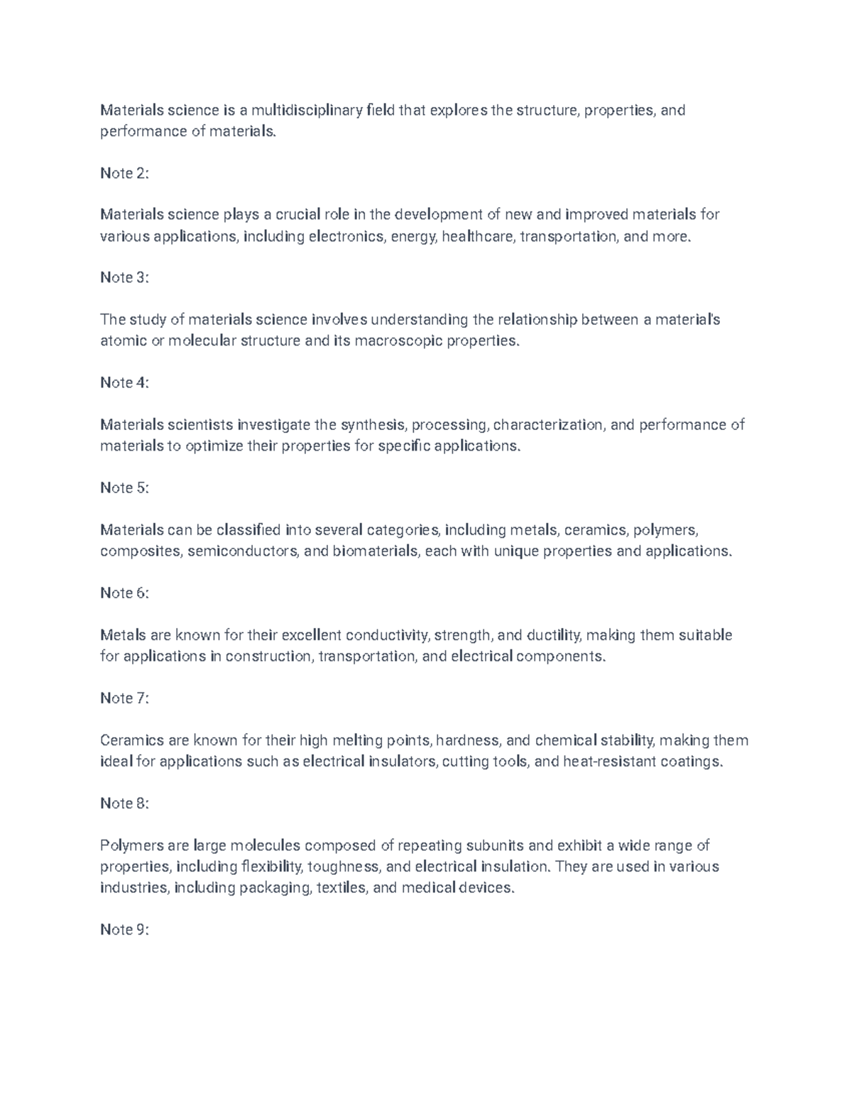 mineral science - Materials science is a multidisciplinary field that ...