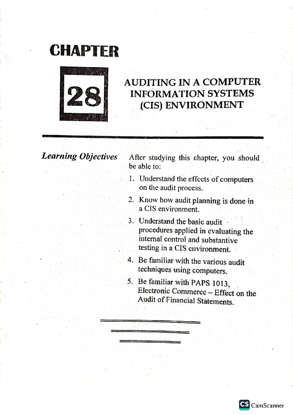 Chapter 28 - aud 5 - N/A - Accountancy - Studocu
