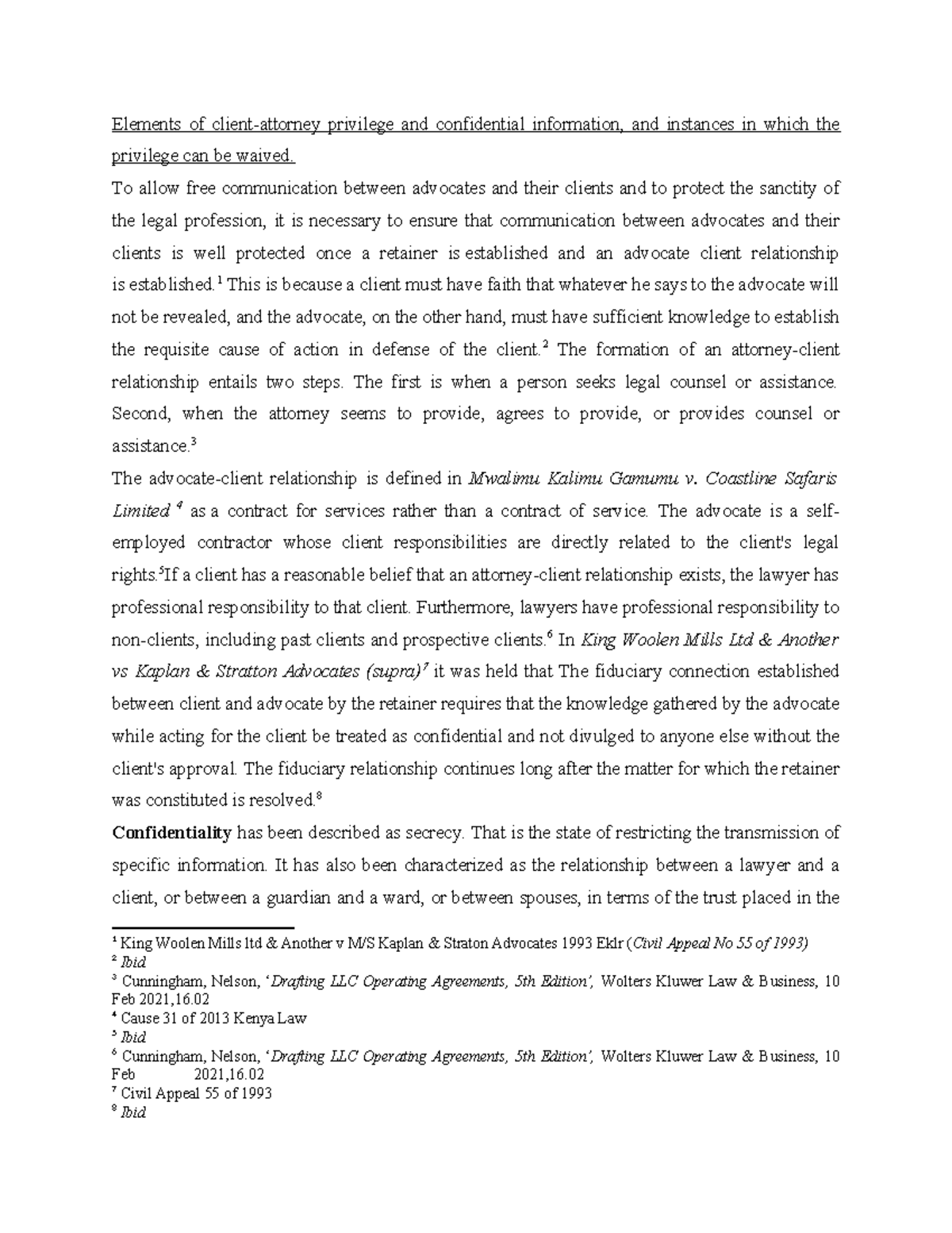 Professional ethics by willie calvin and rashid - Elements of client ...