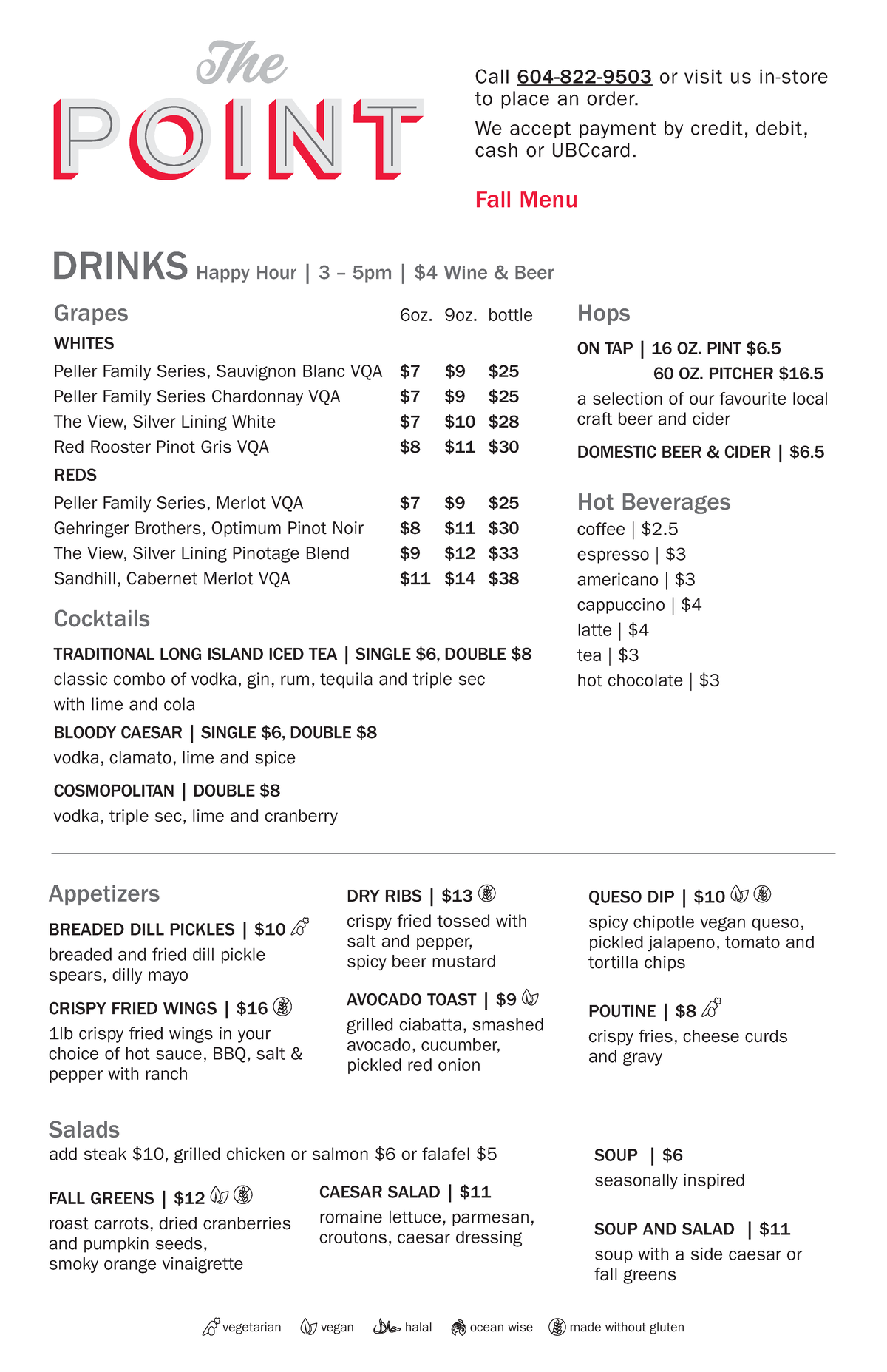 Point menu Fall-2021 WEB previous now - Call 604-822-9503 or visit us ...