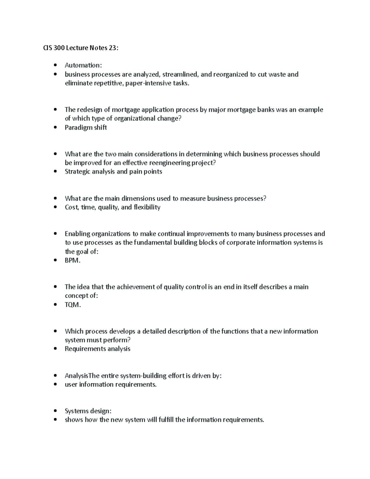 CIS 300 Lecture Notes 23 - CIS 300 Lecture Notes 23: Automation ...