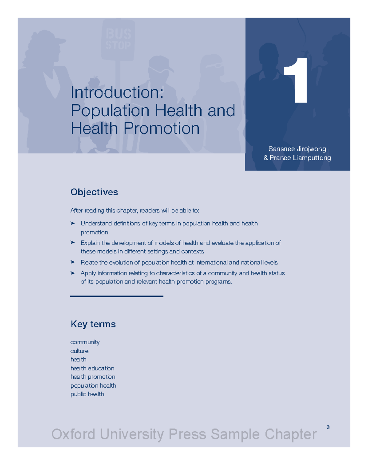 Introduction to population health and health promotion - Sansnee ...
