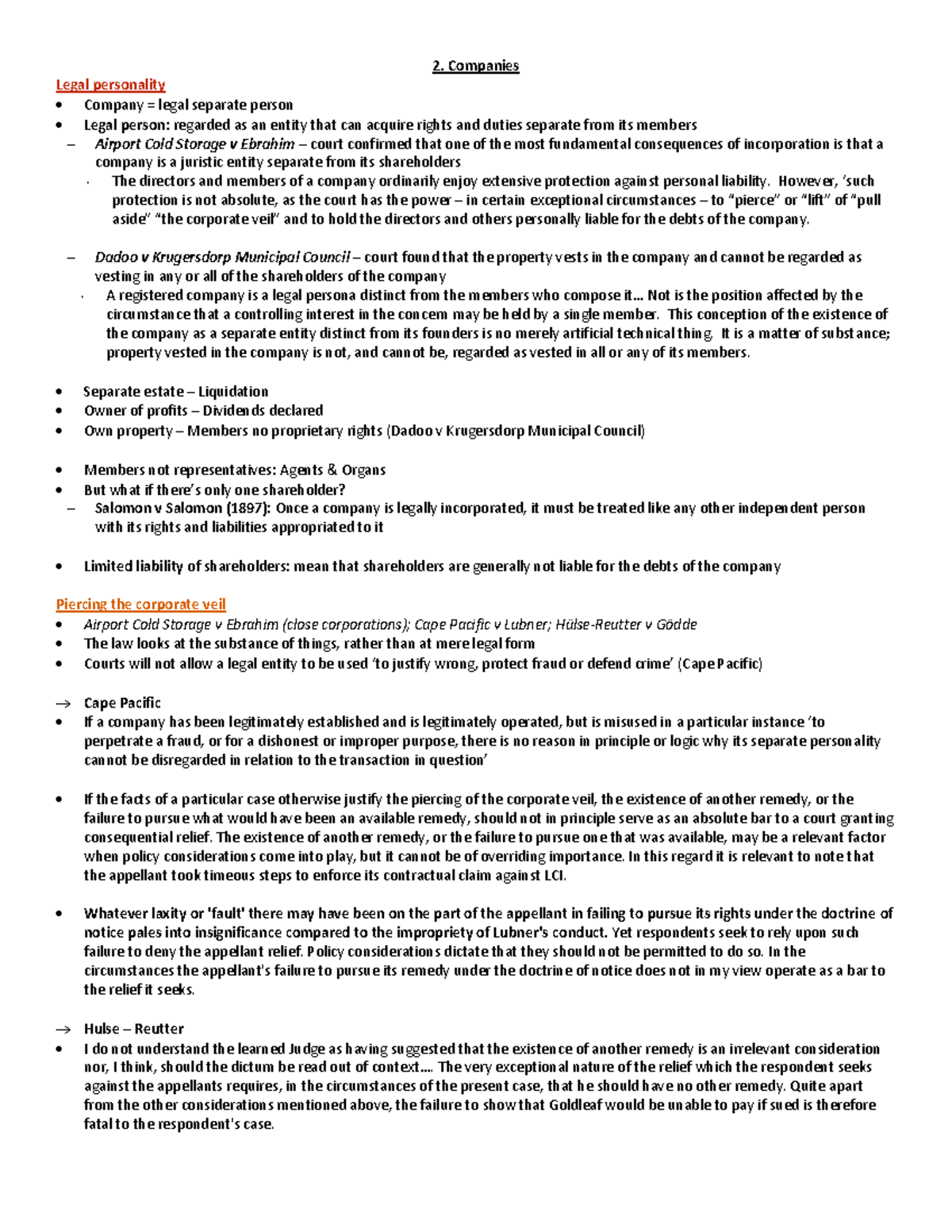 Company Law Summaries - Warning: TT: undefined function: 32 Warning: TT: undefined function: 32 ...