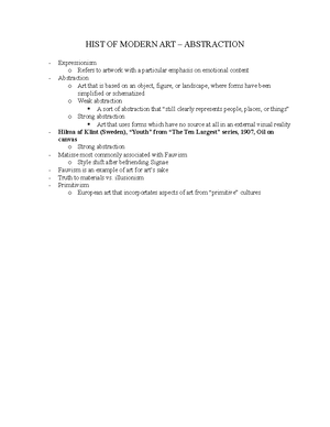 History of modern art notes 2 - How did political turmoil impact art in ...