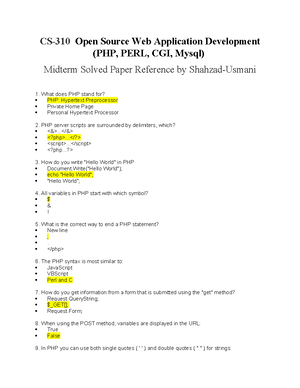 CS310 MID TERM Solved MCQs - CS310 MID TERM SOLVED MCQS (by vukidunya) (VISIT VURANK FOR MORE) 1 ...