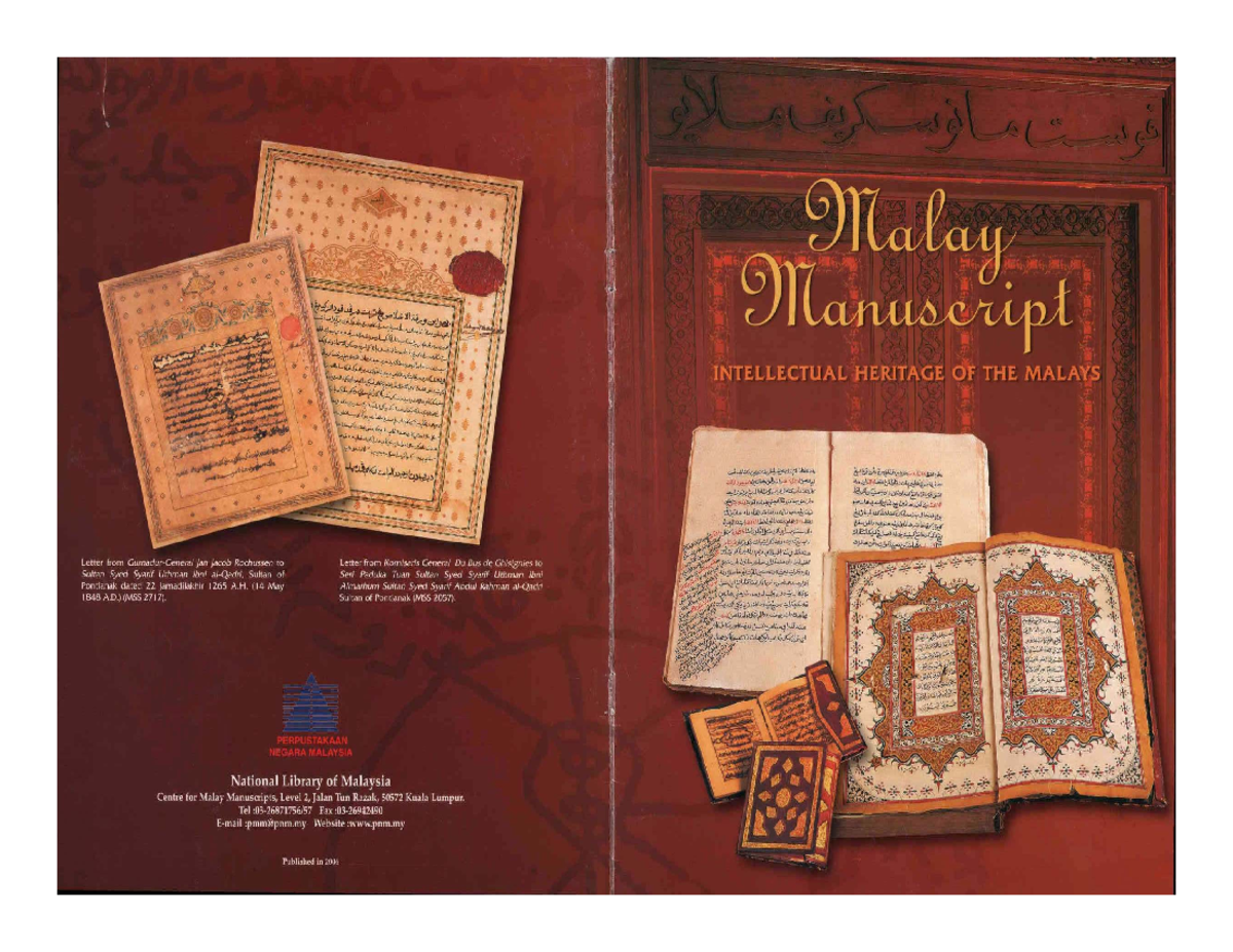 Manuscript melayu - Sejarah Malaysia - Studocu