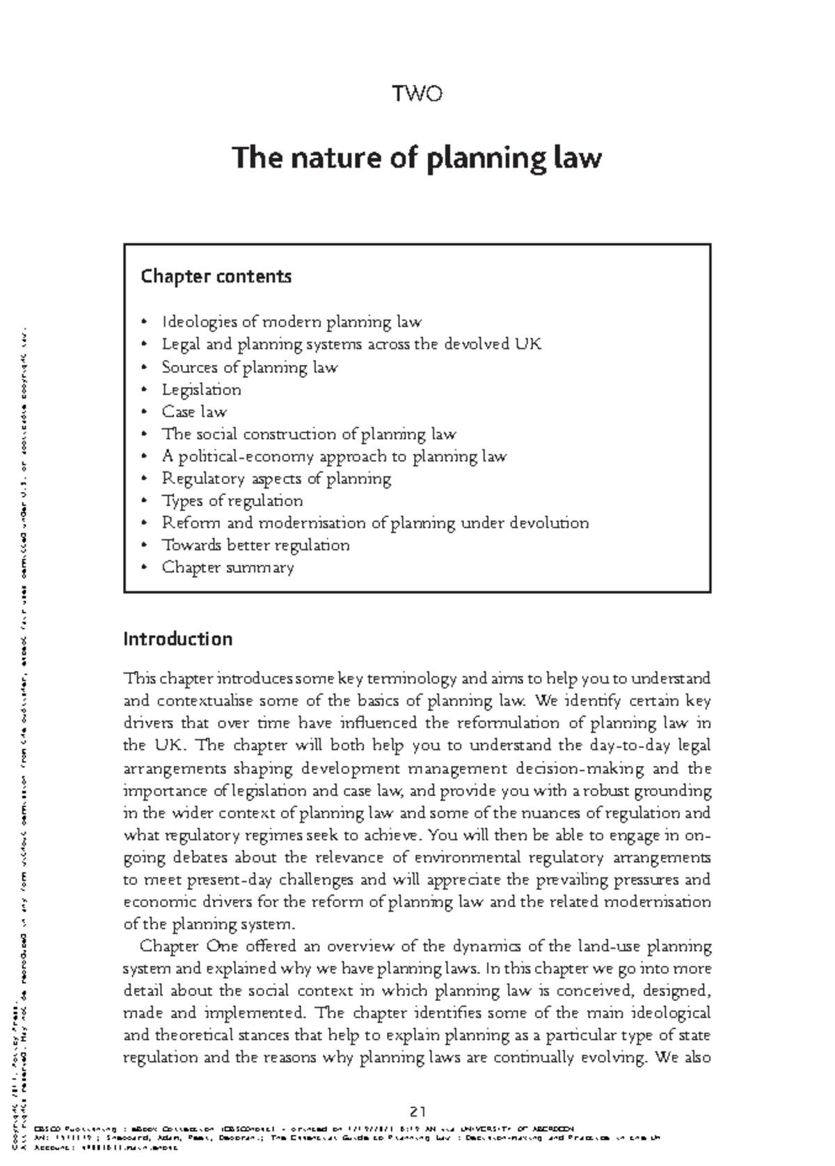 Essential Guide to Planning - Ch 2 - Nature of Planning Law - 21 TWO ...