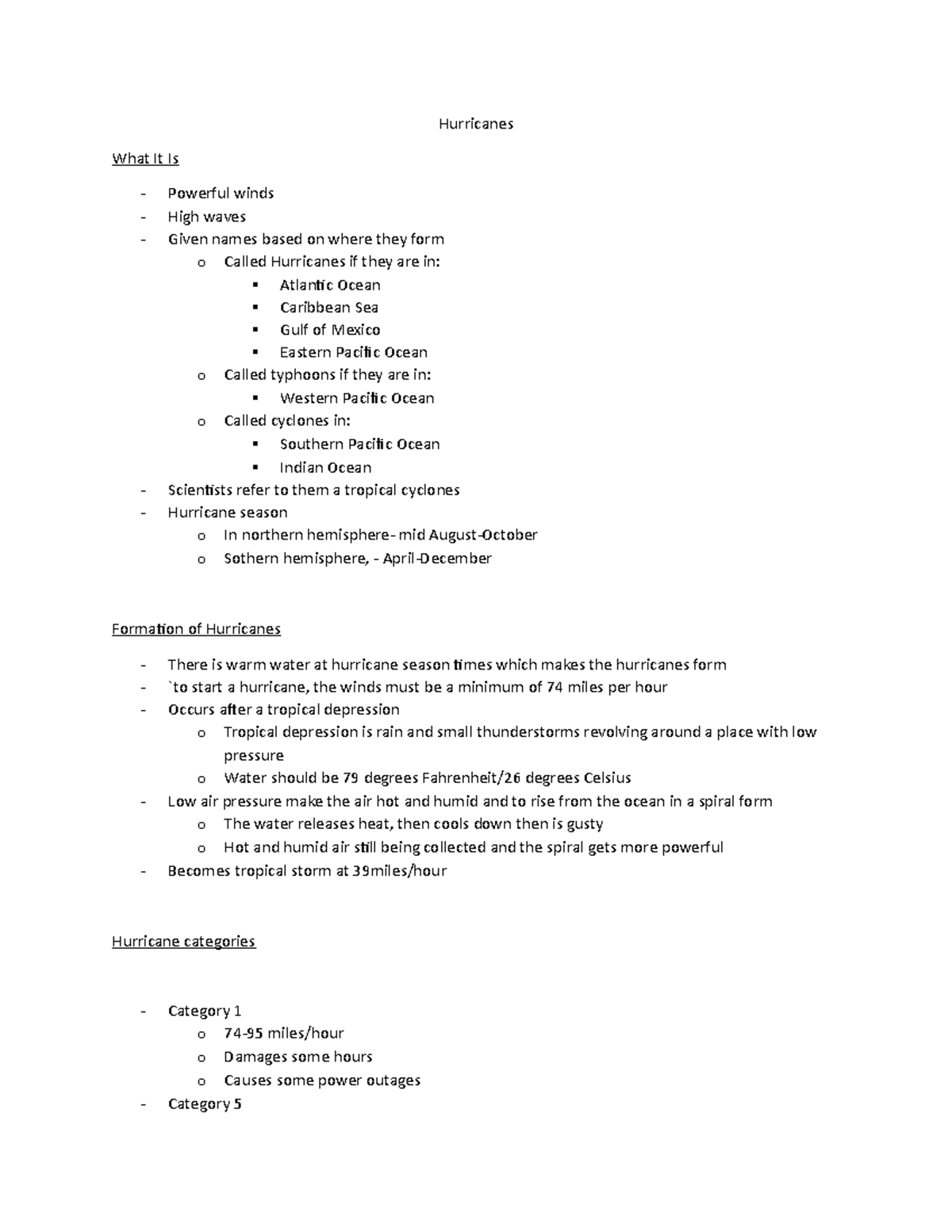 Hurricanes - In-depth description, categories , and how to protect ...