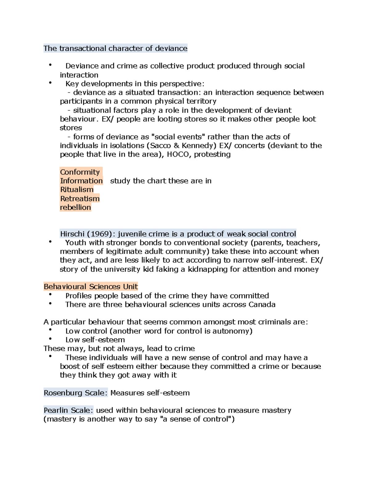 Lecture 14 - The transactional character of deviance Deviance and crime ...