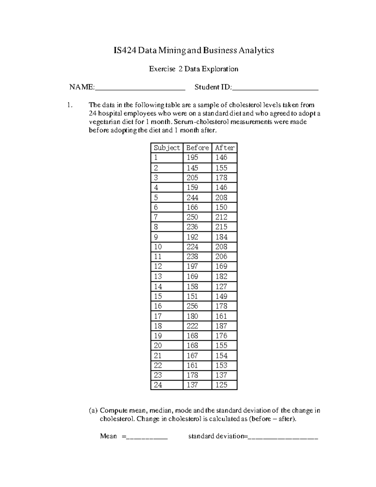 Exercise 2 - Data Exploration - IS447 - SMU - Studocu