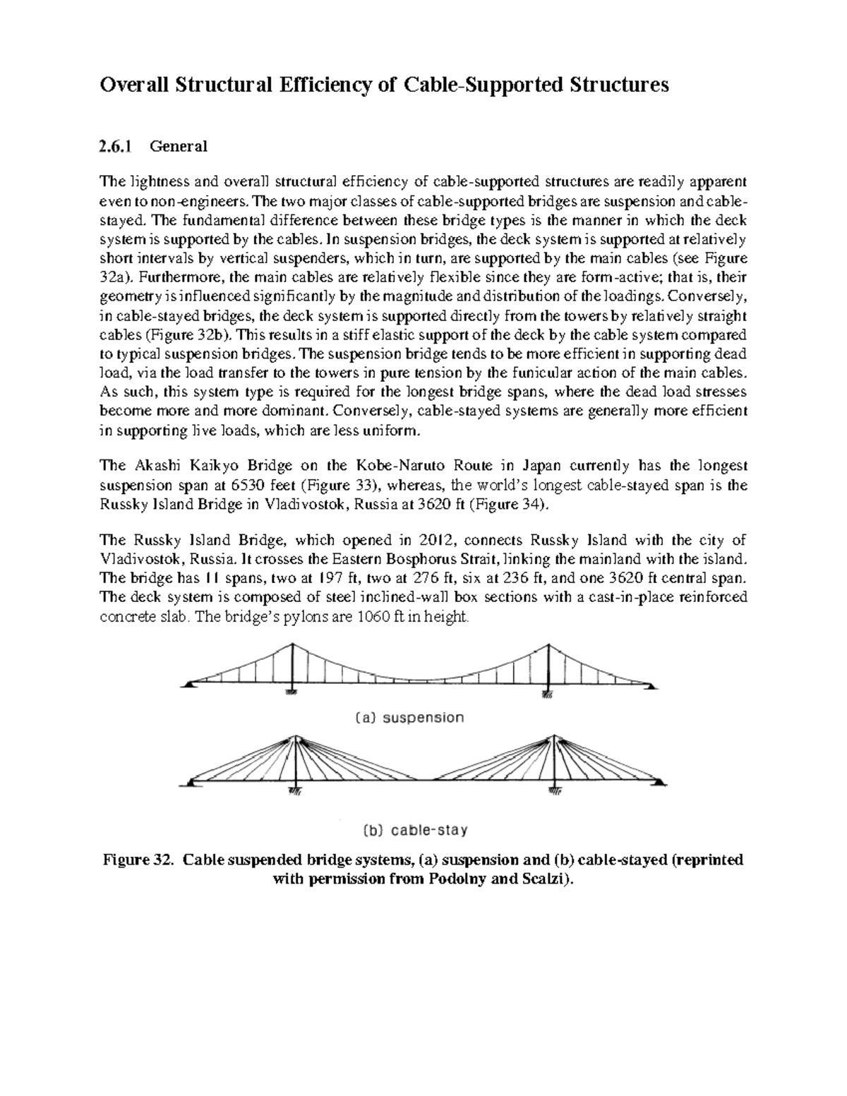 Overall Structural Efficiency of Cable-Supported Structures - The two ...