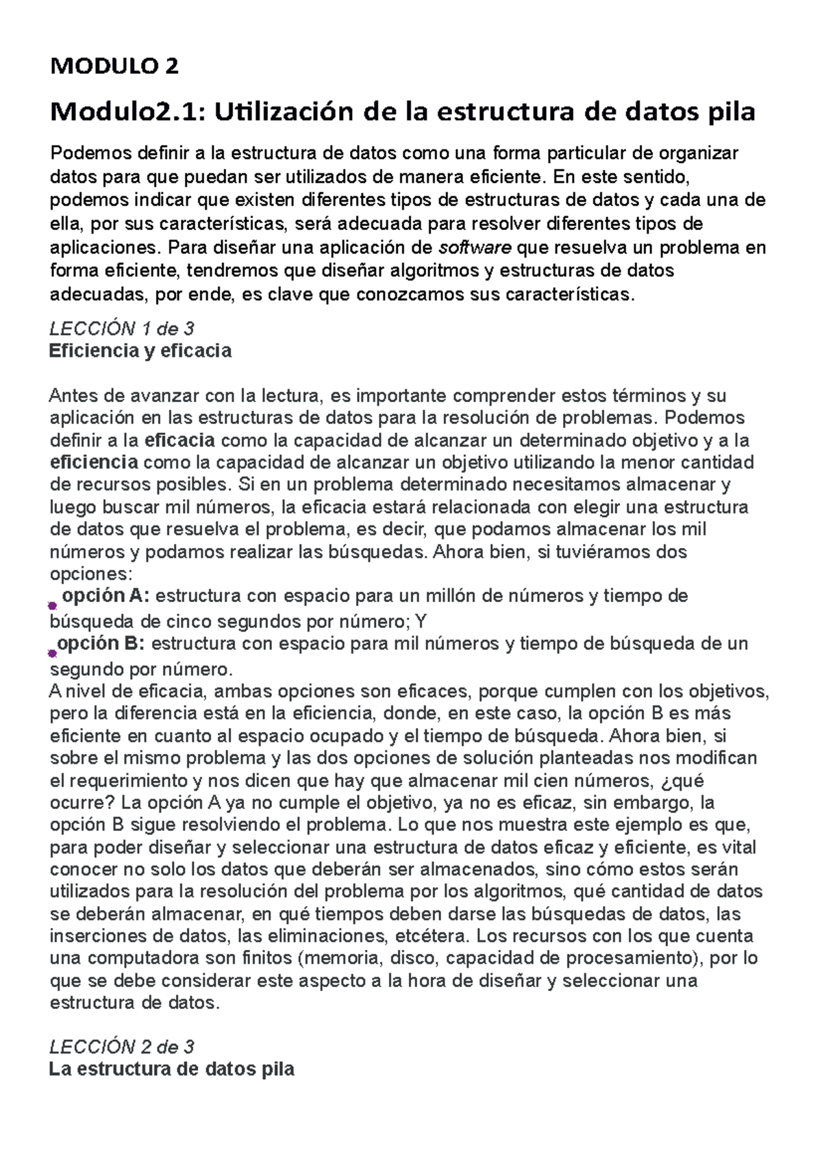 Modulo 2 Algoritmo Y Estructura De Datos Modulo 2 Modulo2 Utilización De La Estructura De