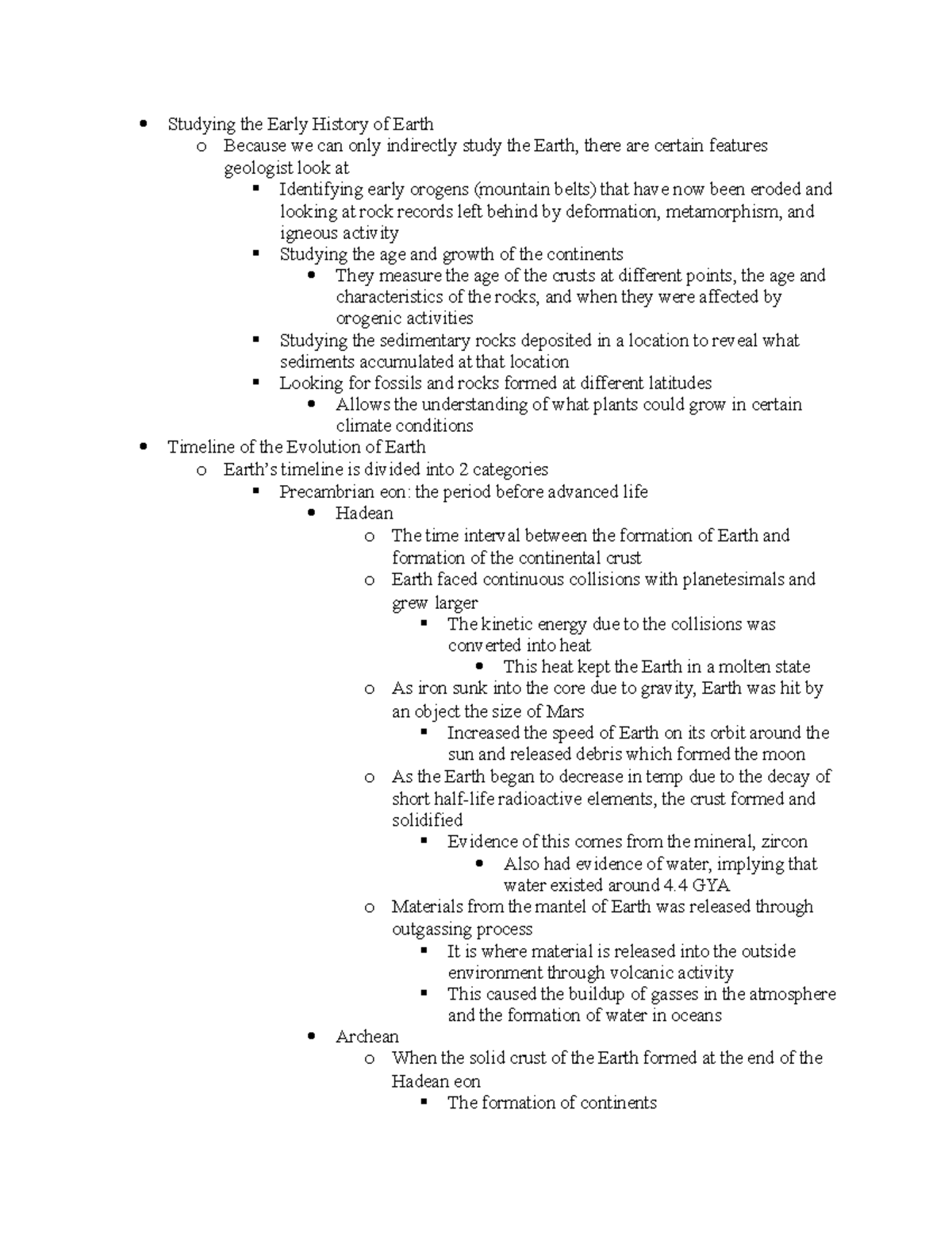 Chapter 18 - Summary Origins - Studying the Early History of Earth o ...