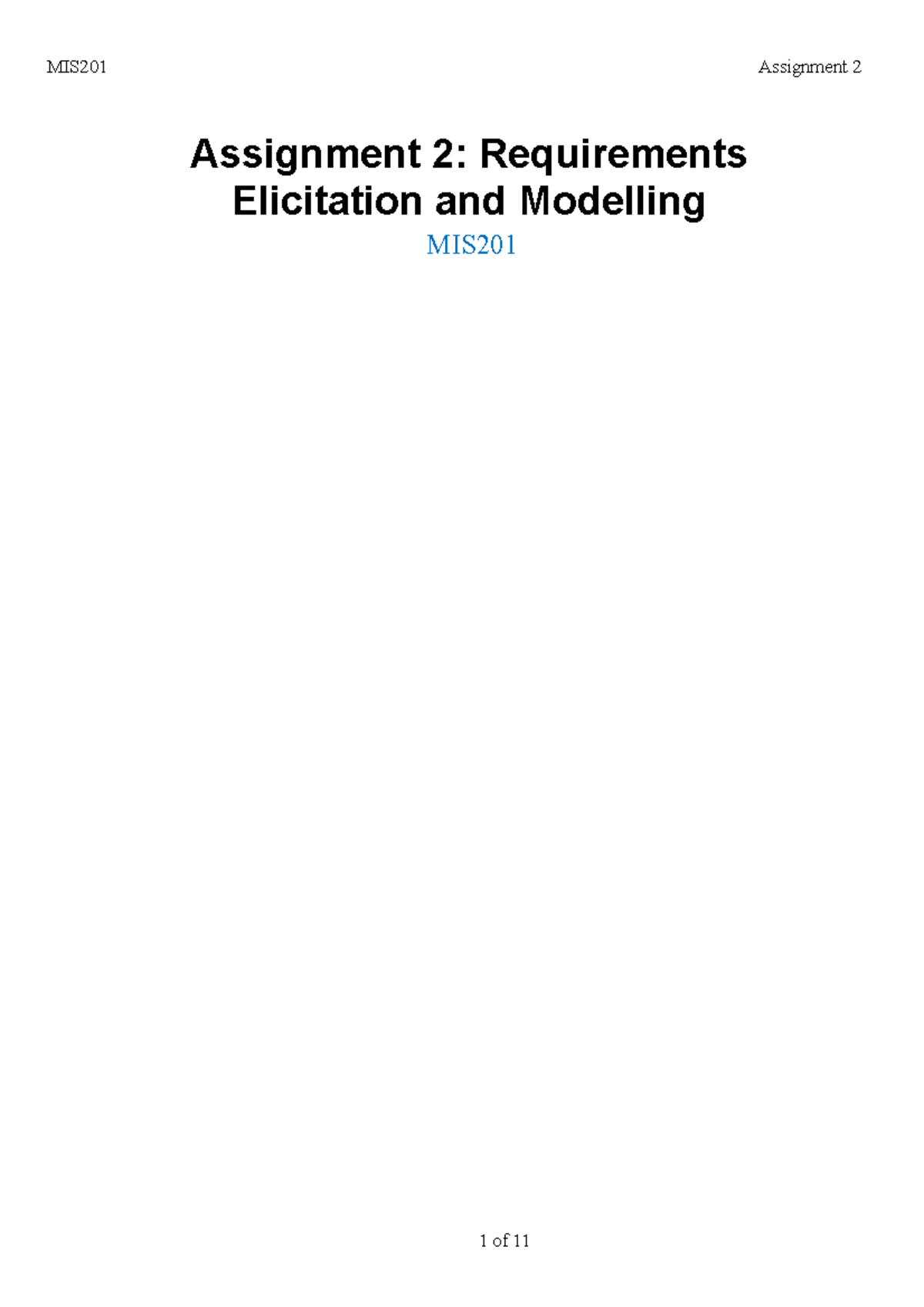 MIS201 Assignment 2 - Business Report and Modelling - HD Grade ...