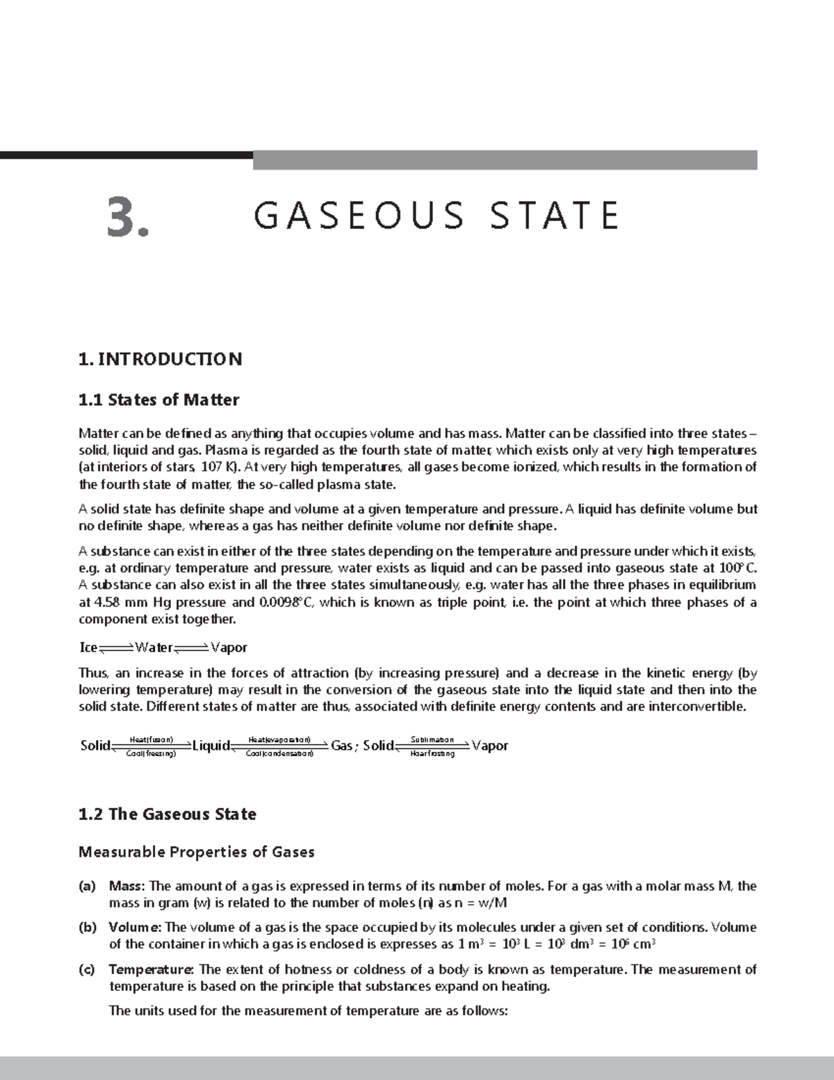 GASEOUS-STATE-THEORY.pdf - 1. INTRODUCTION 1 States of Matter - Studocu