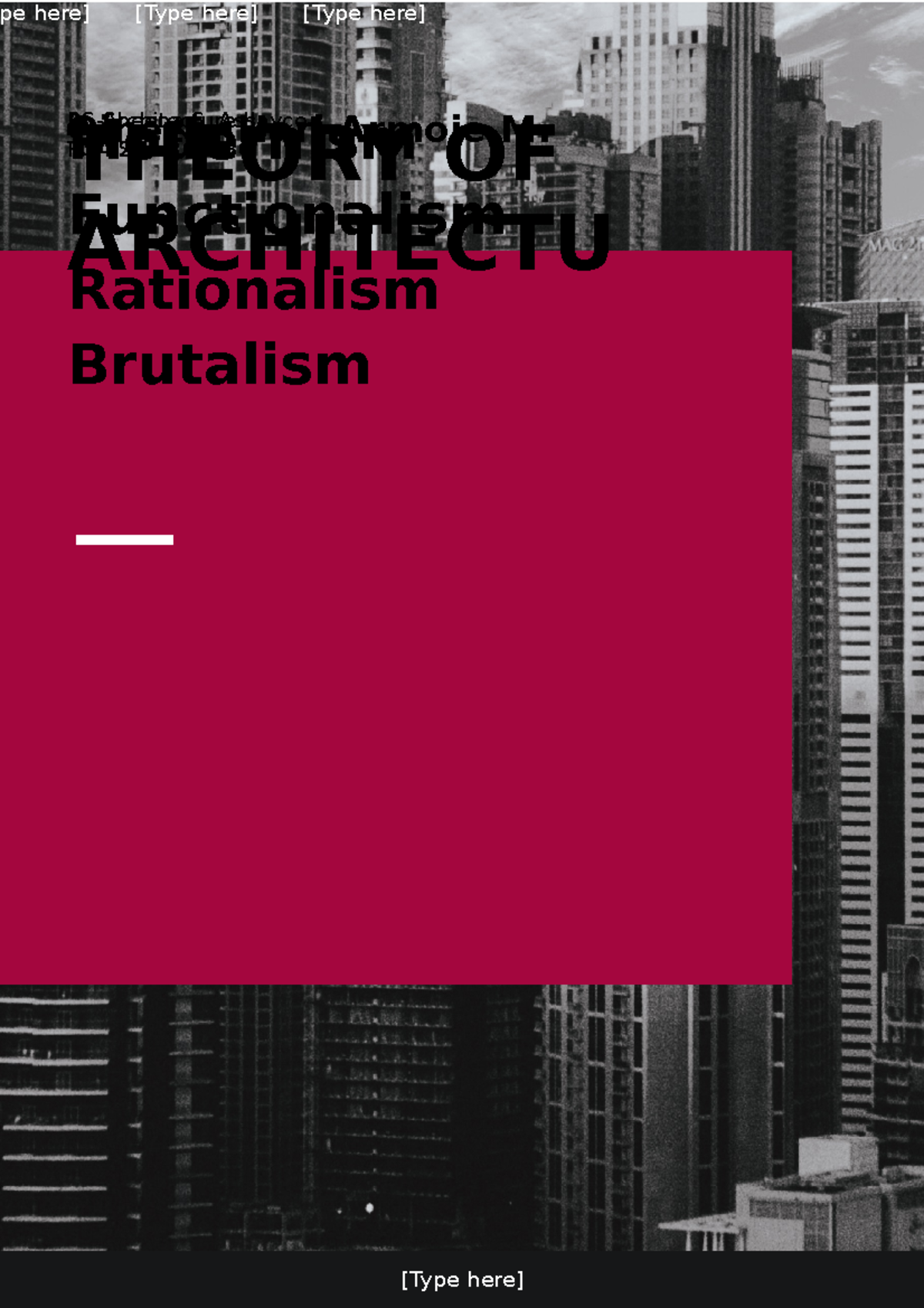 TOA - TOA - THEORY OF ARCHITECTU Modernism Functionalism Rationalism ...