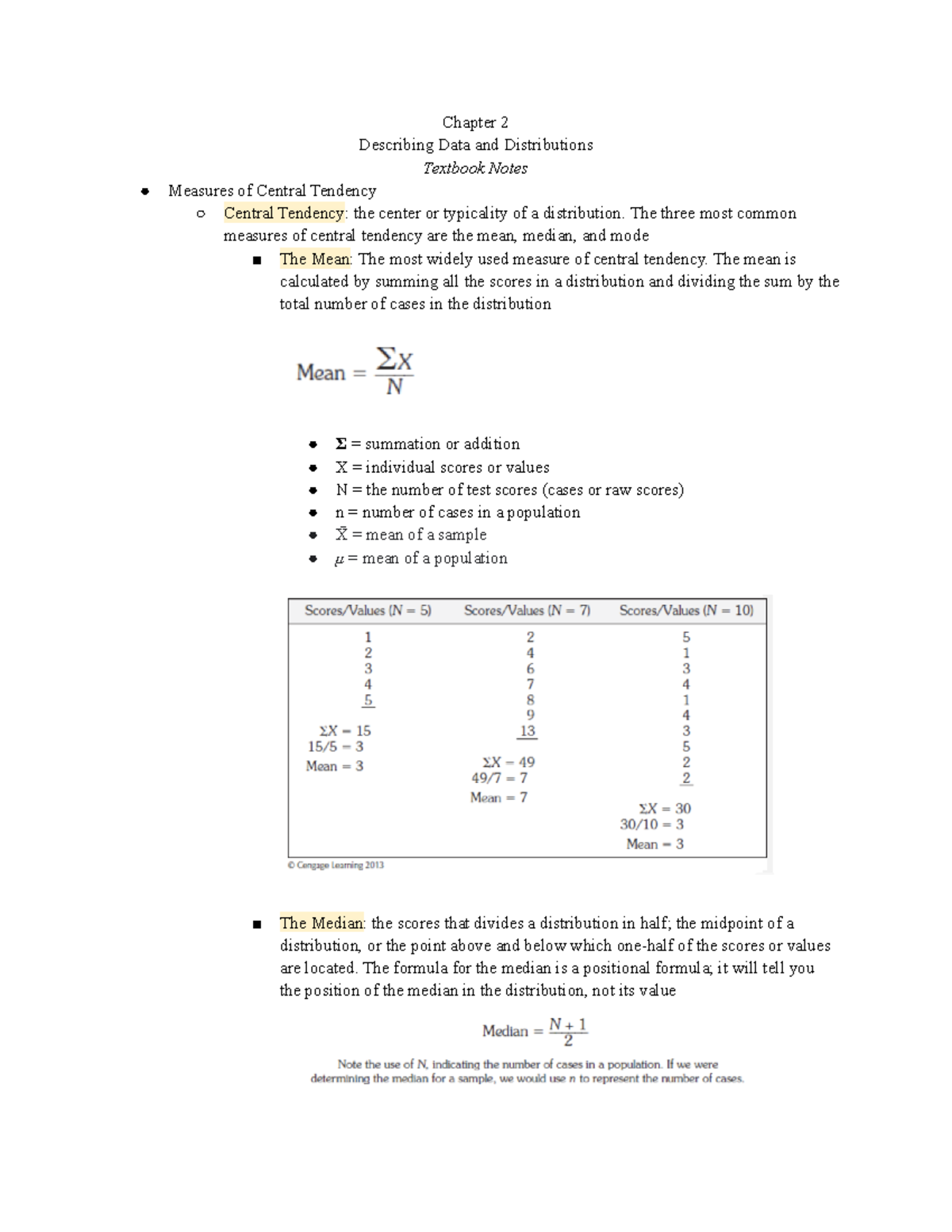 SOCI3307: Chapter 2 Textbook Notes - Chapter 2 Describing Data and ...
