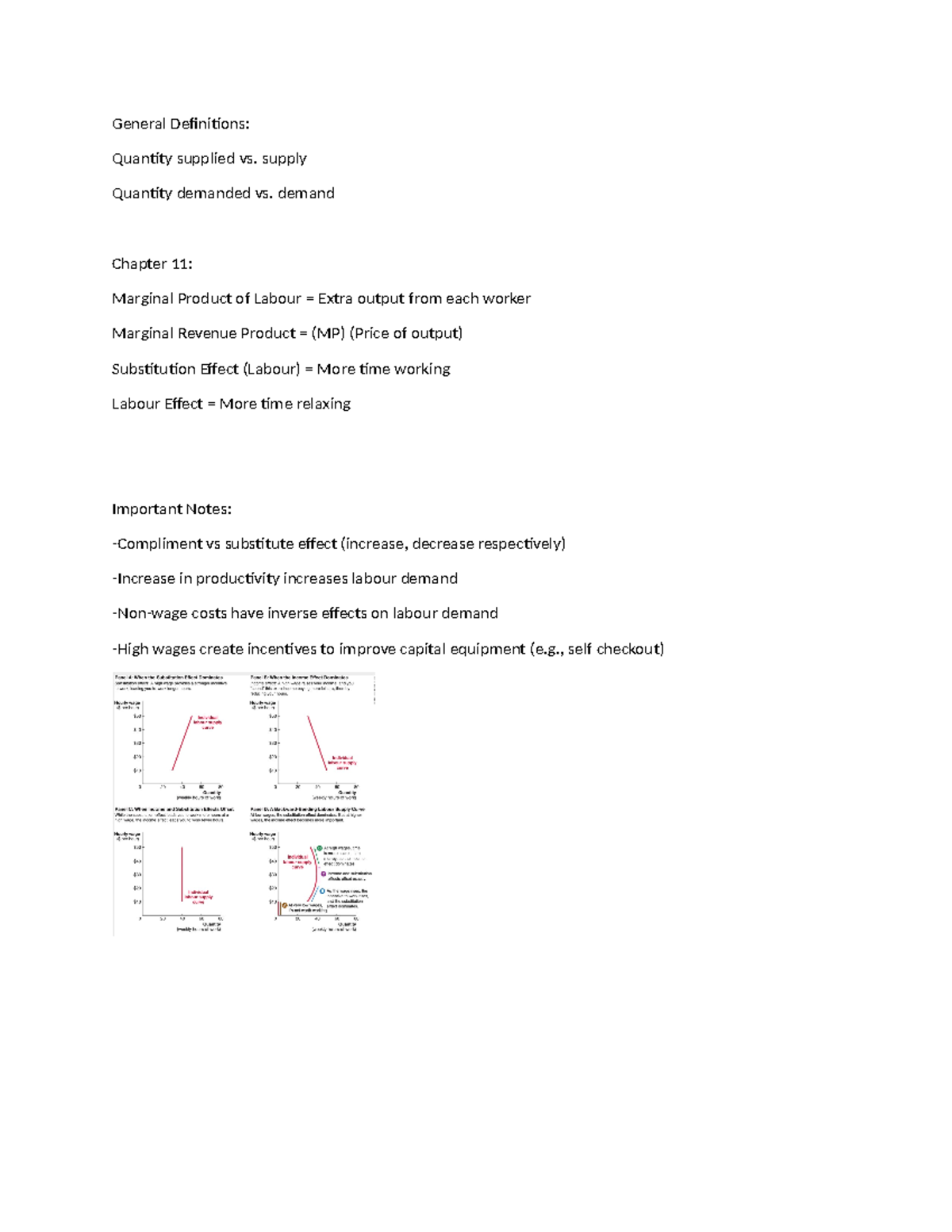 General Definitions - Ec120 formula and graphs. - General Definitions: Quantity supplied vs ...