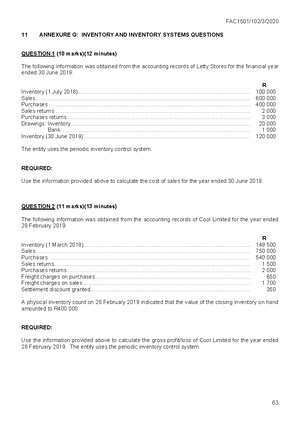 Learning Unit 5 - Questions 1, 2a, 2b, 4a, 4b and 5 - Questions and ...
