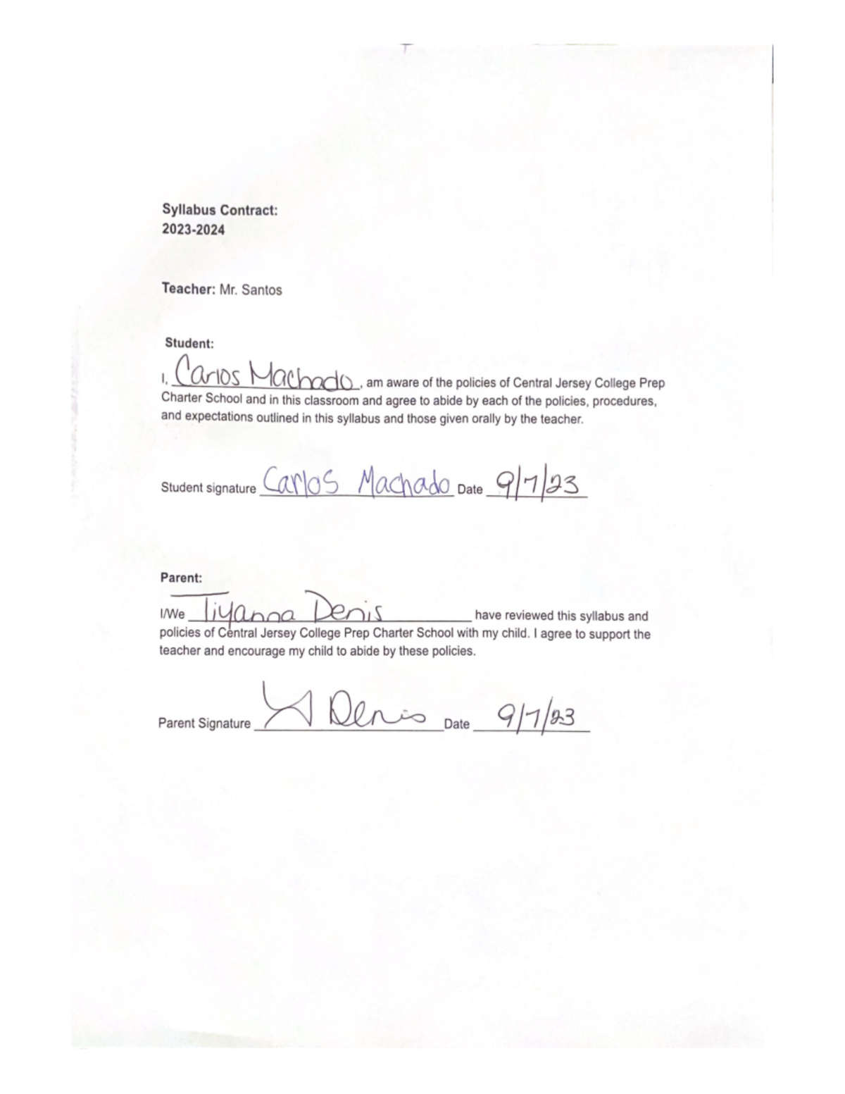 Syllabus Contract - cheat sheet - Studocu