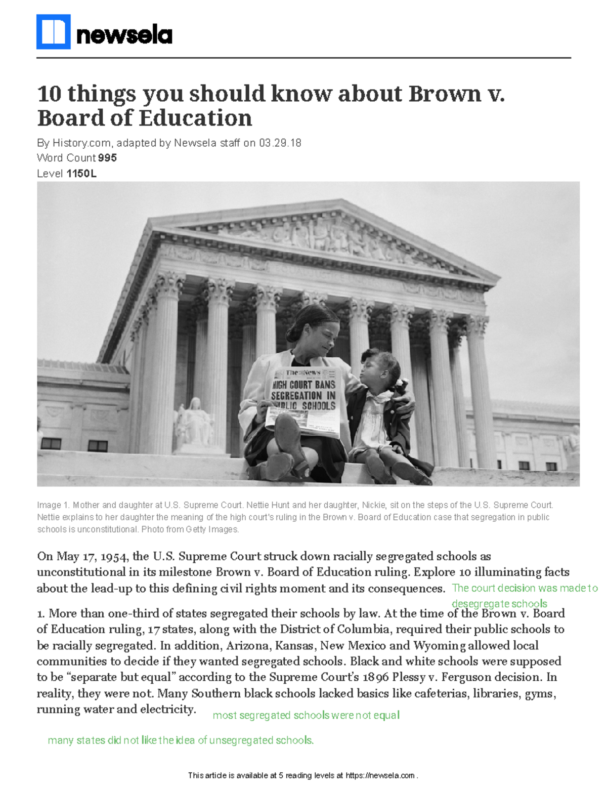 Kami Export - Xavier Copeland - Brown vs Board of Education - 10 things ...