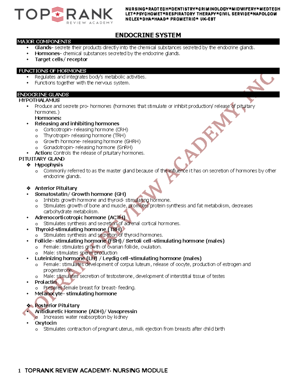 13-MS-ENDO - lecture note - LETPSYCHOMETRESPIRATORY THERAPYCIVIL ...