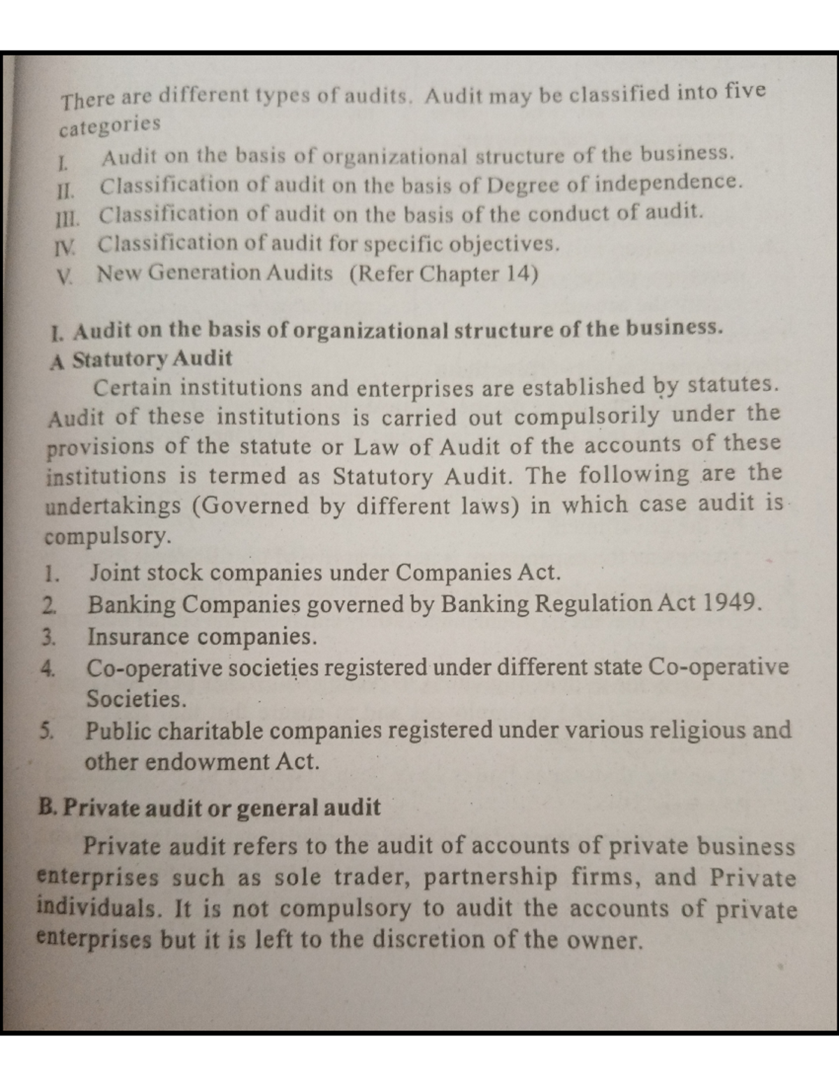 Audit classification .pdf Audit classification - B.COM - Studocu